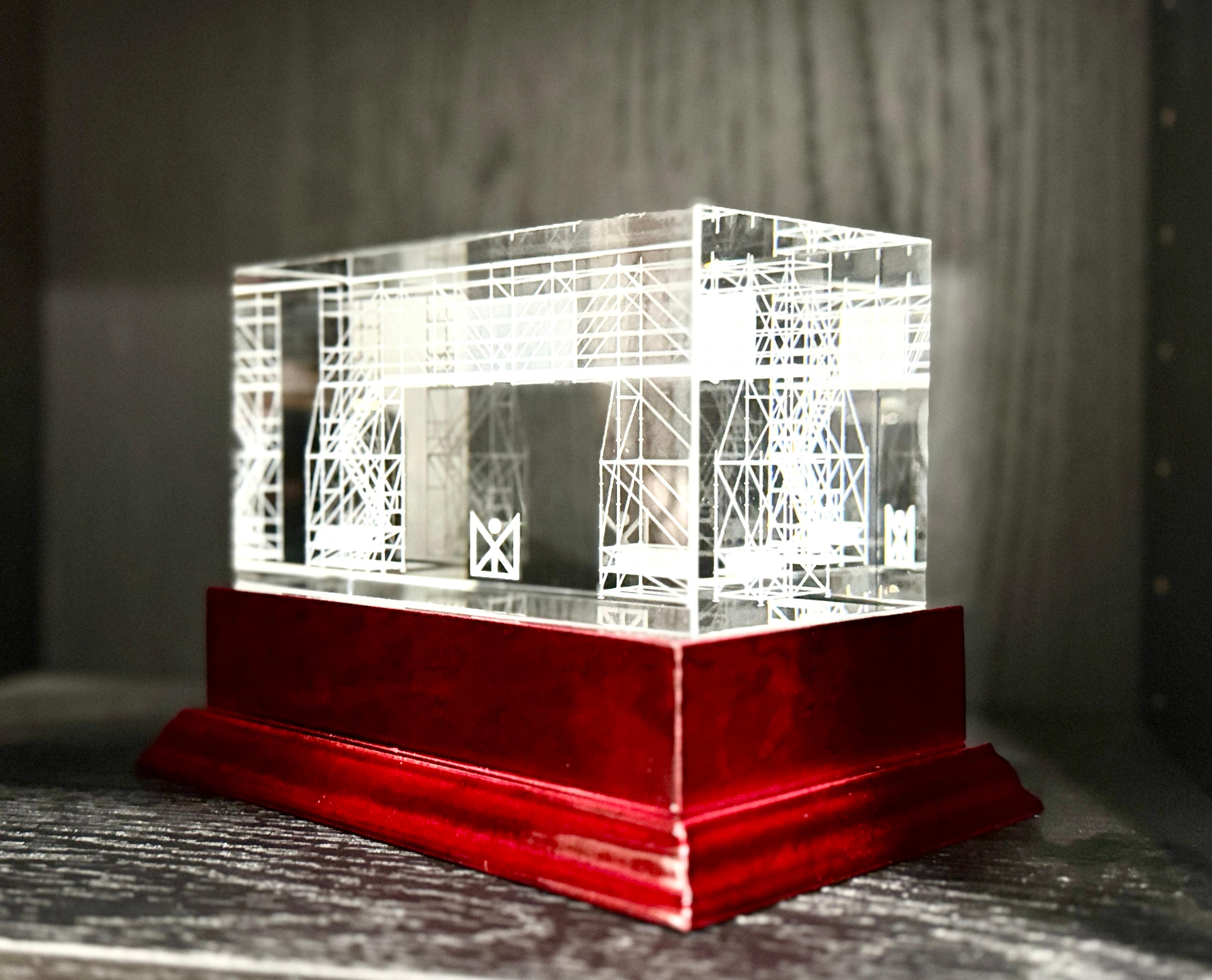 Customized Crystal Award – 3D Crystal TAG