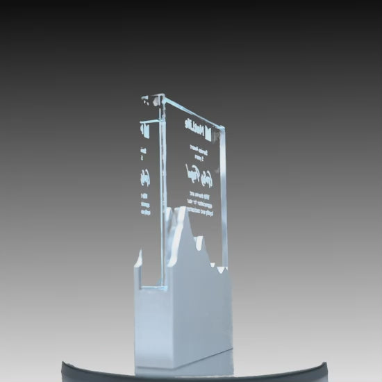 Modern Fusion Glass-Summit silver – 3D Crystal TAG